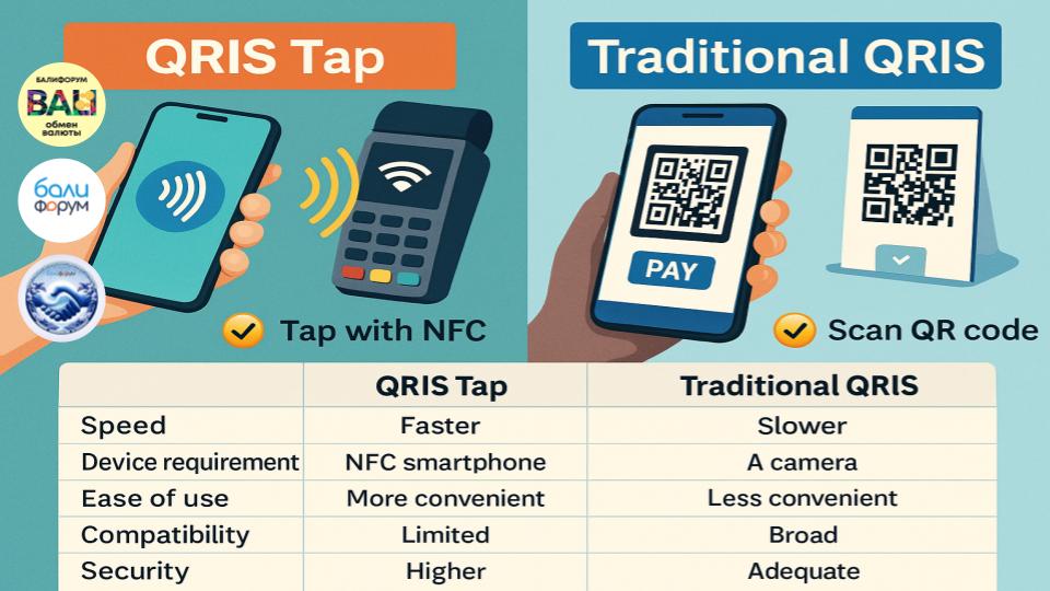 Сравнение QRIS Tap и традиционного QRIS: что удобнее для транзакций ...