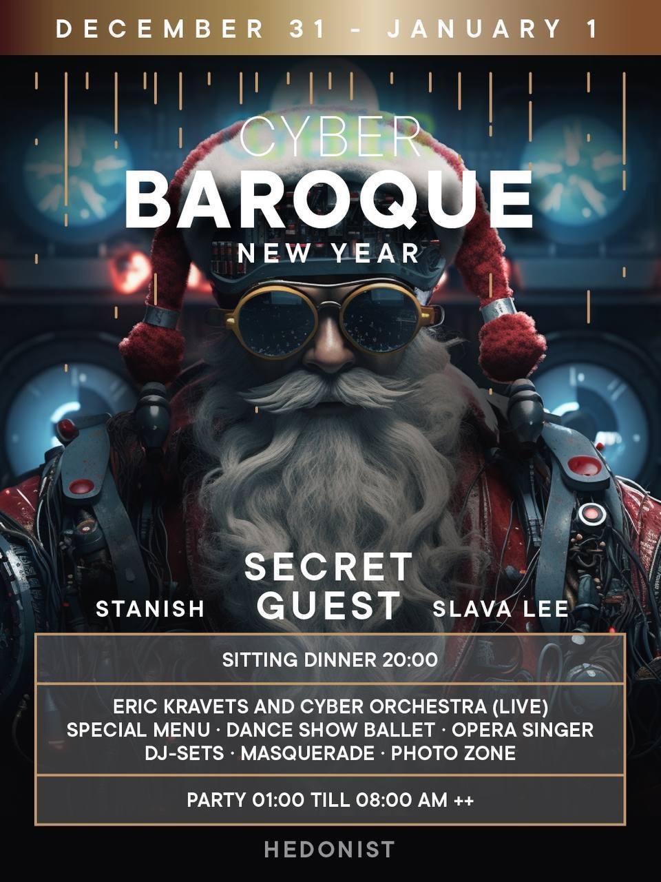 Cyber Baroque New Year 2024 By Hedonist на Бали - описание, фото, отзывы